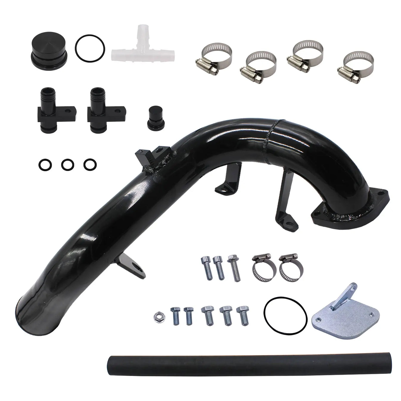 EGR Delete HIGH Flow Intake Elbow Kit + PCV Reroute & Resonator Disabl ...